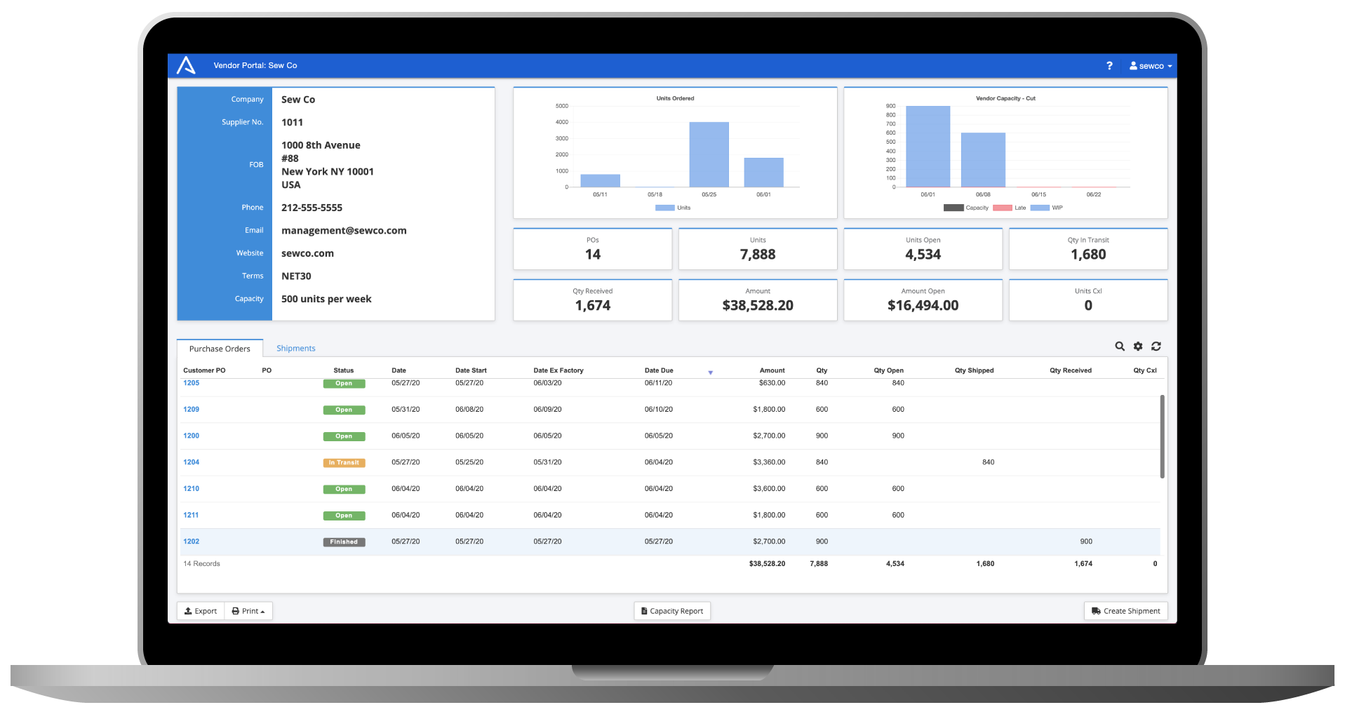 Vendor Access - ApparelMagic